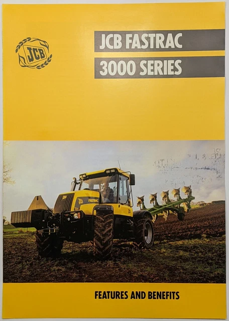 ORIGINAL JCB FASTRAC 3000 Series Sales Brochure, 1998 £8.00 - PicClick UK