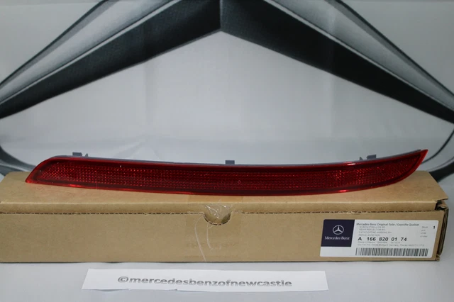NEW GENUINE MERCEDES-BENZ 166 ML RH Rear Bumper Reflector Lens ...