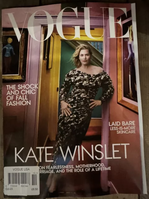 Vogue Usa Magazine Oct 2023 Kate Winslet Fall Fashion Less Is More