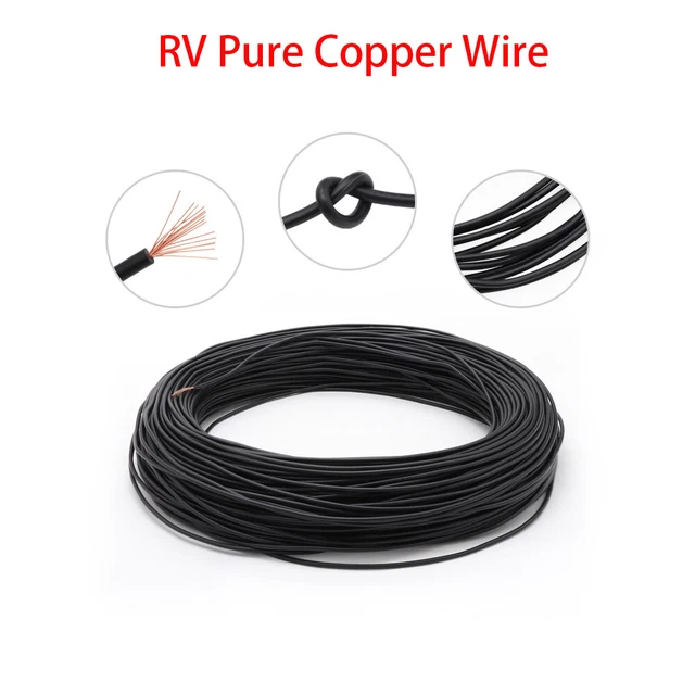 SINGLE CORE MULTI Stranded RV Flexible Wire Pure Copper Core 0.3/0.5 ...