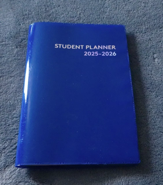 2025-2026 BLUE VINYL Student Planner - 5" x 7.5" - Brand New!! £9.79 ...
