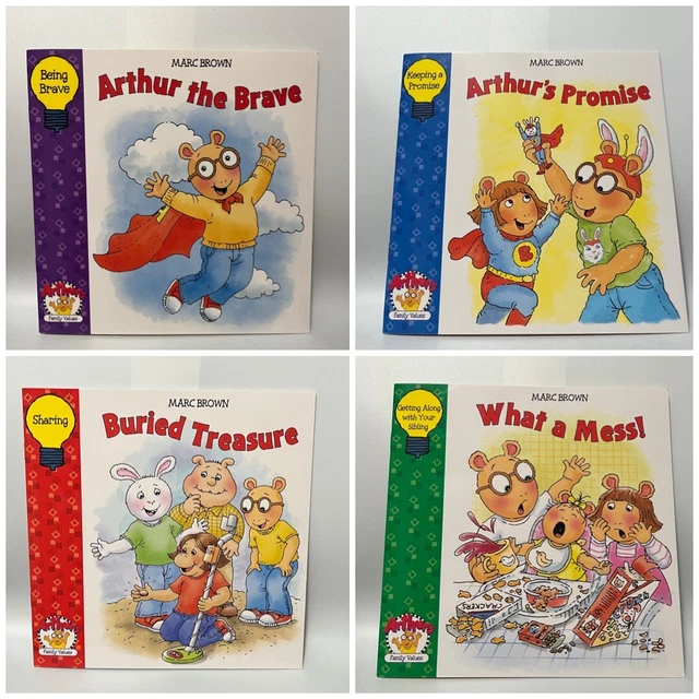 PBS KIDS ARTHUR the Aardvark Mini Board Books by Marc Brown 4 NEW! Kids ...