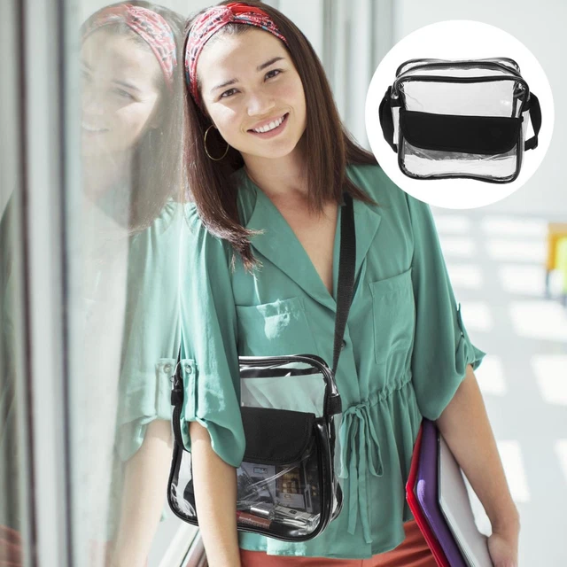 PORTABLE SPORTS WAIST Pack Clear Back Crossbody Bag Shoulder for Women ...