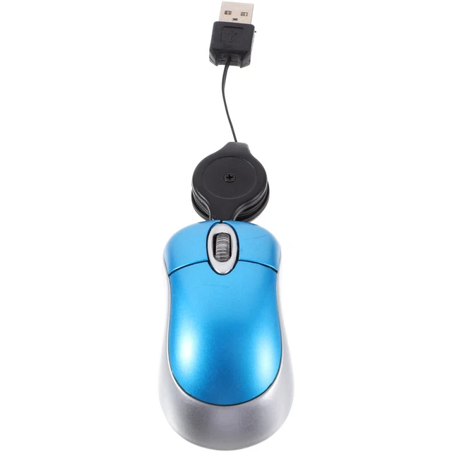 MINI TAPPO A scomparsa a retrattile mouse ottico da viaggio compatto ...