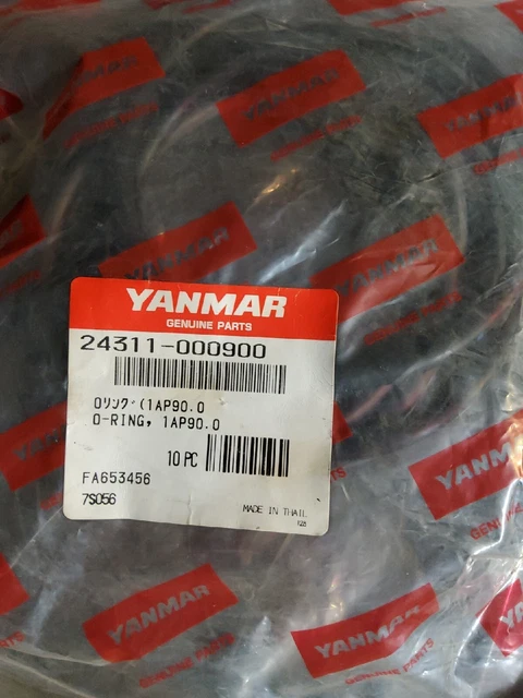 OIL COOLER O-RING Yanmar Heat Exchanger Rubber Seal OEM 24311-000900 $6 ...