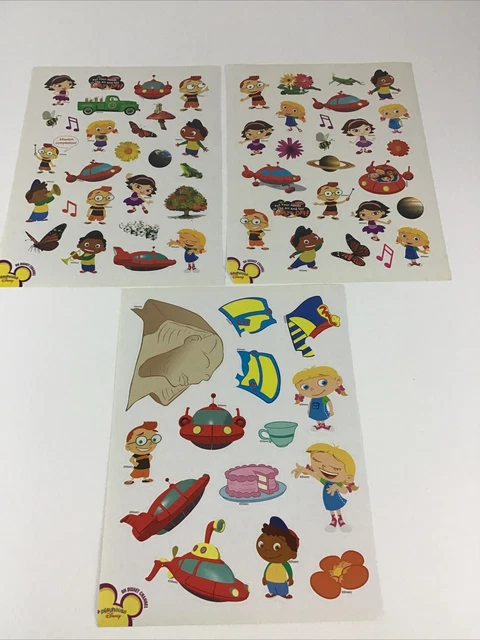 PLAYHOUSE DISNEY CHANNEL Little Einsteins Sticker Sheet Mission 3 Pages ...