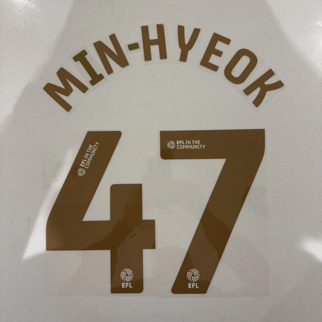 QPR | YANG MIN-HYEOK 47 | EFL Championship 2024/25 Shirt Name & Number Set £21.52 - PicClick UK
