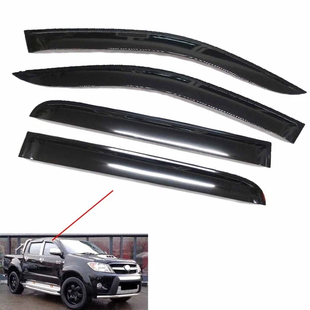 FIT TOYOTA HILUX Hi Lux Vigo M WINDOW DEFLECTOR VISOR VENT SHADE SUN ...
