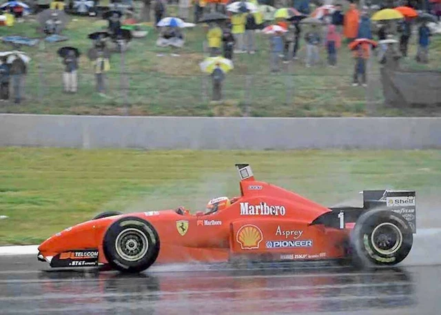 MICHAEL SCHUMACHER, 1996 Spanish Grand Prix, A4 Photo £4.25 - PicClick UK