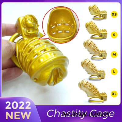 BLACK SISSY 3D Printed Chastity Cage Slave Male Cage Ring Lock Chastity ...