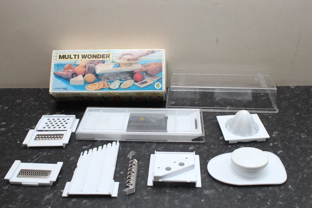 VINTAGE RETRO SLICER Mandoline Combi Mini Multi Wonder juicer grater ...