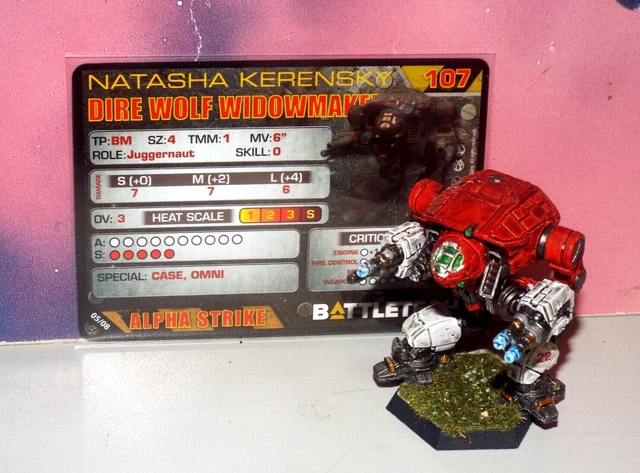 BATTLETECH DIRE WOLF Legendary Widowmaker Mech Natasha Kerensky Wolf's ...