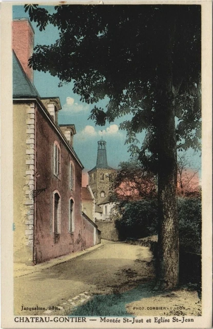 CPA CHATEAU-GONTIER - Montee St-Just et Eglise St-Jean (123347) EUR 7,99 - PicClick IT
