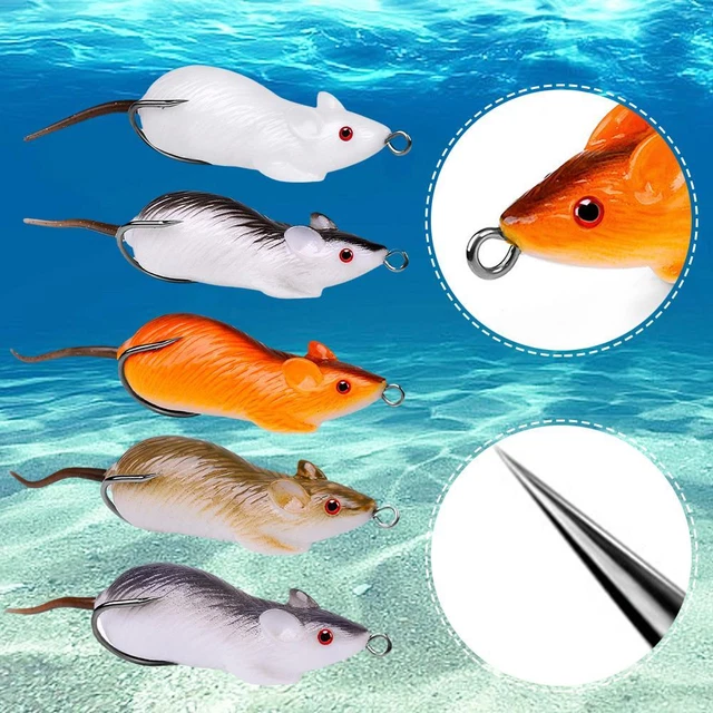 SOFT MICE BAIT Rat Lure Mouse Float Fishing Lures- £1.73 - PicClick UK