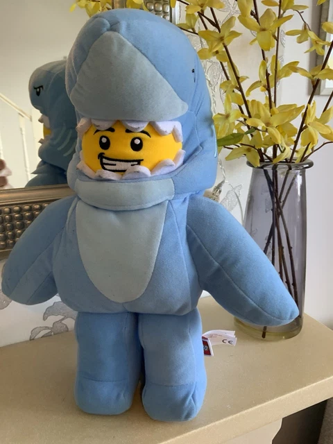 LEGO SHARK SUIT Guy Plush Soft Plush Toy Minifigure 14" Series 15 Teddy ...