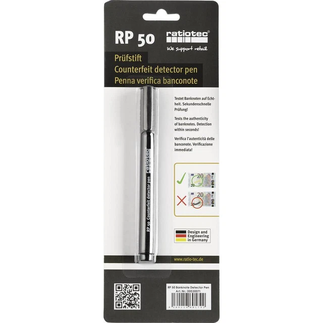 RATIOTEC RP 50 Stylo détecteur de faux billets EUR 11,98 - PicClick FR