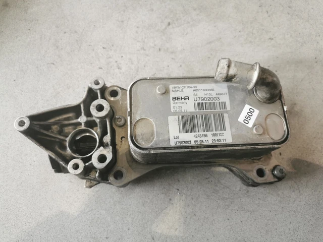 MERCEDES BENZ W212 W205 Radiador Aceite Con Portada A6511801165 ...