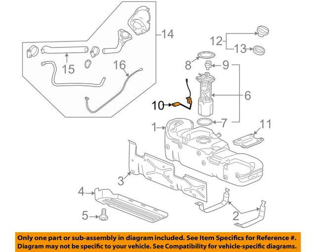 GM OEM-FUEL GAUGE Tank Float Level Sending Unit 19121293 £85.20 ...