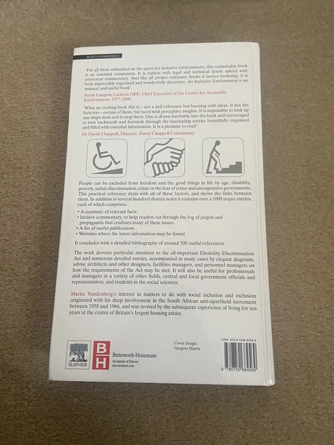 AN INCLUSIVE ENVIRONMENT Book by Maritz Vandenberg Politics Legislation ...