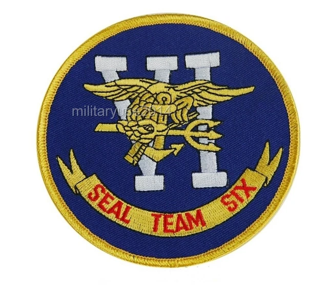 US NAVY SEAL Team VI Six Military Delicate Military Patch Color Yellow ...
