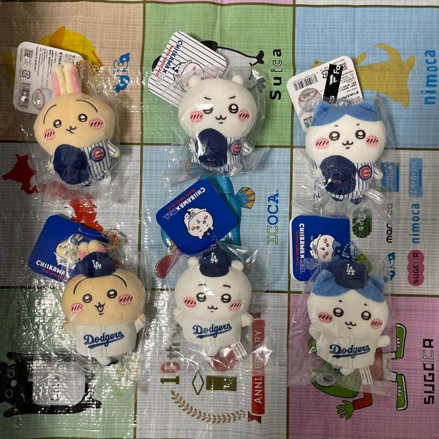 CHIIKAWA 2025 TOKYO series Dodgers Cubs Hachiware Usagi Mascot set of 6 ...