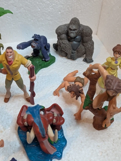VINTAGE DISNEY TARZAN Action Figure Lot Of 24 Elephant Gorilla and More ...