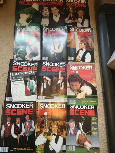 1990 SNOOKER SCENE Magazines 12 issues Jan-Dec £78.68 - PicClick UK