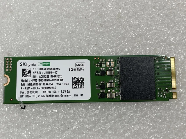 HP L16874-001 SK Hynix BC501 unità a stato solido SSD 512 GB M.2 Nvme EUR 127,83 - PicClick IT
