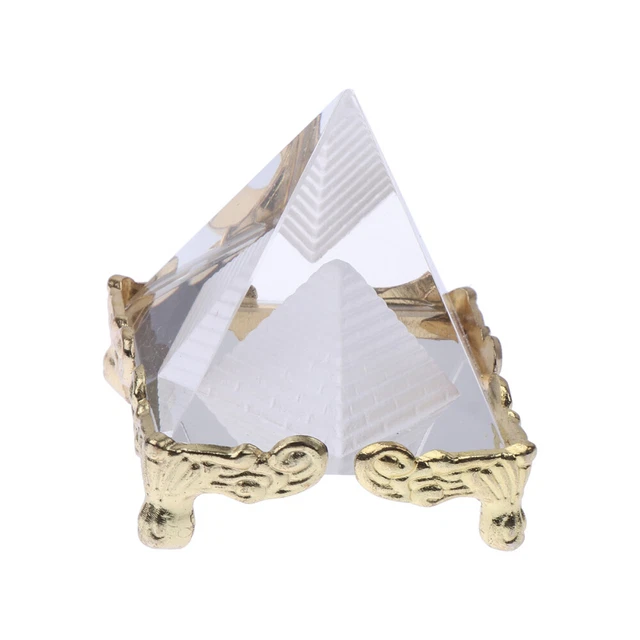 EGYPTIAN PYRAMIDS SCULPTURE Pyramid Model Gift Pyramid Crystal Stand £ ...