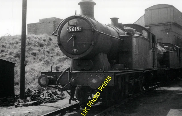 RAILWAY PHOTO 6X4 ex GWR 0-6-2T 6624 Stabled at Radyr May 1964 £2.50 ...