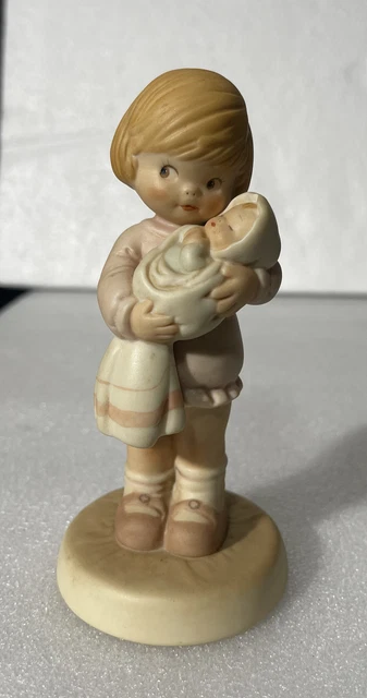 ENESCO MEMORIES OF Yesterday Can I Keep Her Mommy Porcelain Figurine ...
