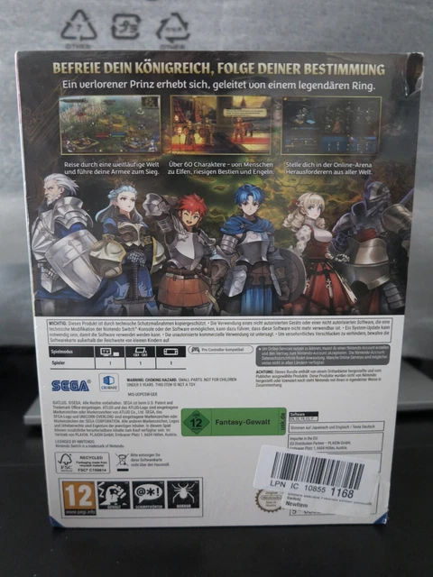 UNICORN OVERLORD - Monarch Edition (Nintendo Switch) *NEW & SEALED* Ger ...