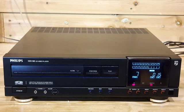 VINTAGE PHILIPS CDV 185/05R CD Video Player Compact Disc Player in ...