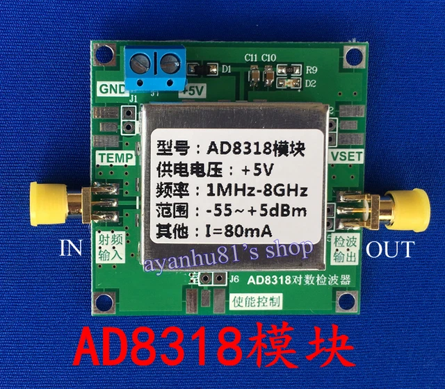 AD8318 1-8000MHZ RF Power Meter Logarithmic Detector Controller for Amplifier £11.46 - PicClick UK