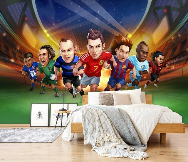 3D STAR FOOTBALL Player 40871NA Wallpaper Wall Murals Removable ...