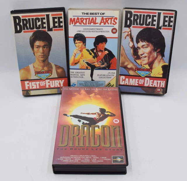 VINTAGE BRUCE LEE Collection VHS Tapes Bundle - Fist of Fury, Game of ...