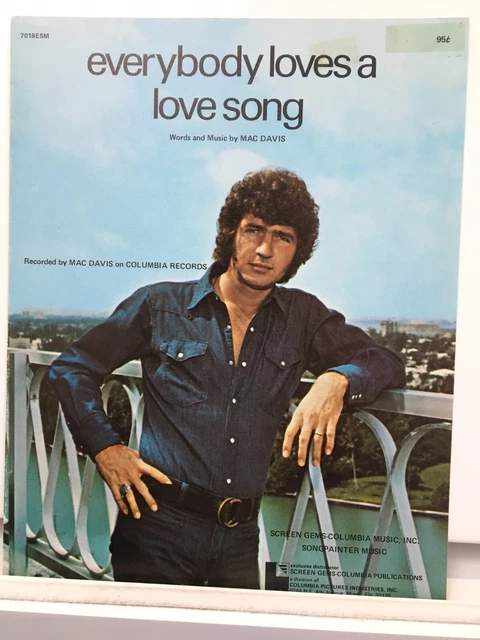 SPARTITI ORIGINALI RARI - Everybody Loves A Love Song - Mac Davis EUR 4 ...