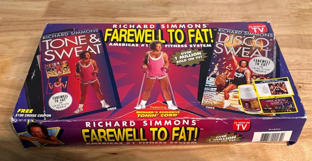 RICHARD SIMMONS FAREWELL to Fat Box Set VHS & Cassette Vintage 1996 ...