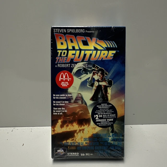 SEALED MCDONALDS PROMO Back To The Future VHS Michael J Fox Brand New ...