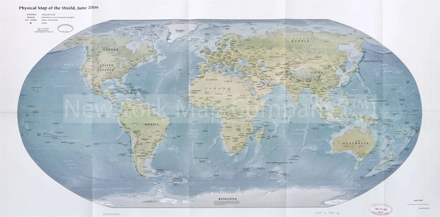 2009 MAP| PHYSICAL map of the world, June 2009| Earth|World Maps ...