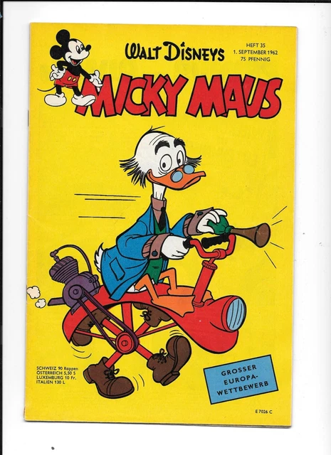 MICKY MAUS 1962 Nr.35 Ehapa Verlag komplett Z1/1- EUR 19,90 - PicClick DE