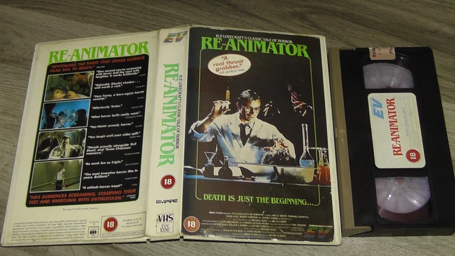 RE-ANIMATOR VHS VIDEO Pre Cert Big Box Ex Rental EIV EV £26.00 ...