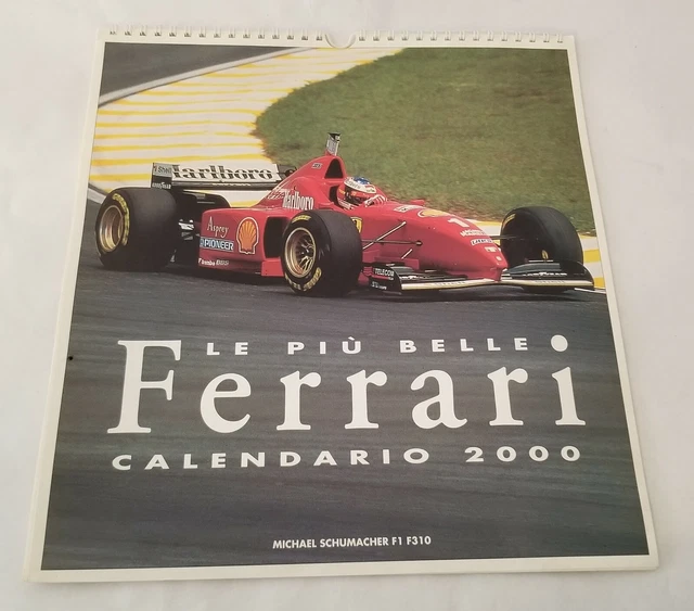 RARE LE PIU Belle Ferrari Calendrier 2000 Michael Schumacher F1 F310 ...