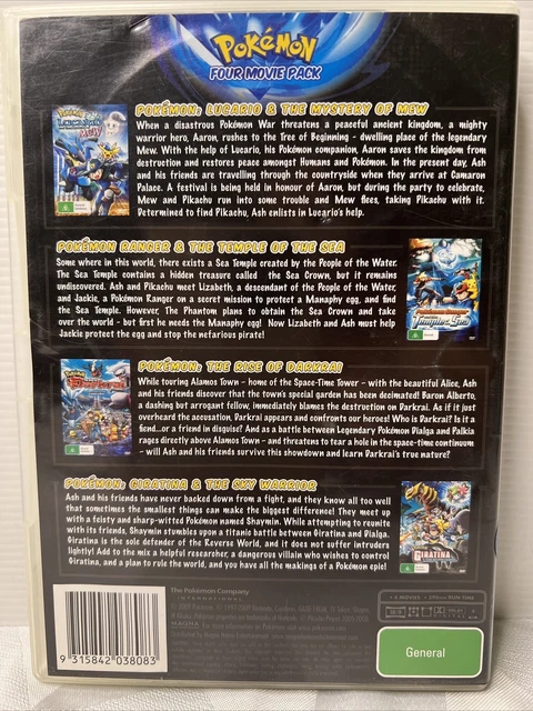 POKEMON 4 MOVIE Pack Box Set DVD, 2006 Regional 4 $14.99 - PicClick AU