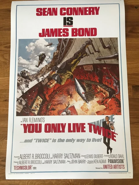 MOVIE POSTER JAMES Bond You Only Live Twice 430mm x 640mm EUR 4,60 ...