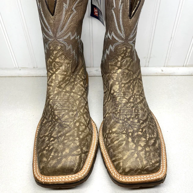 TONY LAMA BOWIE 11 Inch Square Toe Cowboy Brown Boots Men’s Sz 9.5 D ...