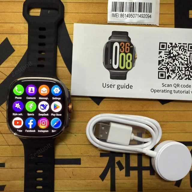 M-99 SMARTWATCH 2.4 inch Amoled Screen insert 4G/5G Sim Card GPS WIFI ...