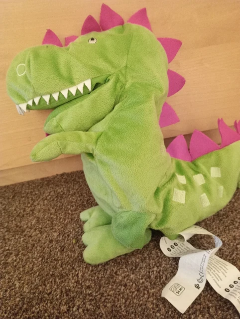 IKEA LASKIG GREEN Dragon Dinosaur Hand Puppet £8.99 - PicClick UK