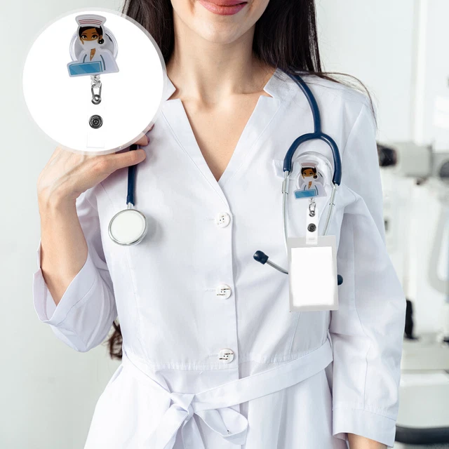 MULTI-FUNCTION BADGE HOLDER Easy-to-pull ID Buckle Work Nurse £4.29 ...