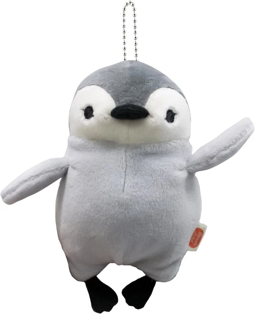 SHINADA GLOBAL MOCHI-PEN Penguin Child Gray Mini Plush Doll 7×5×14cm ...